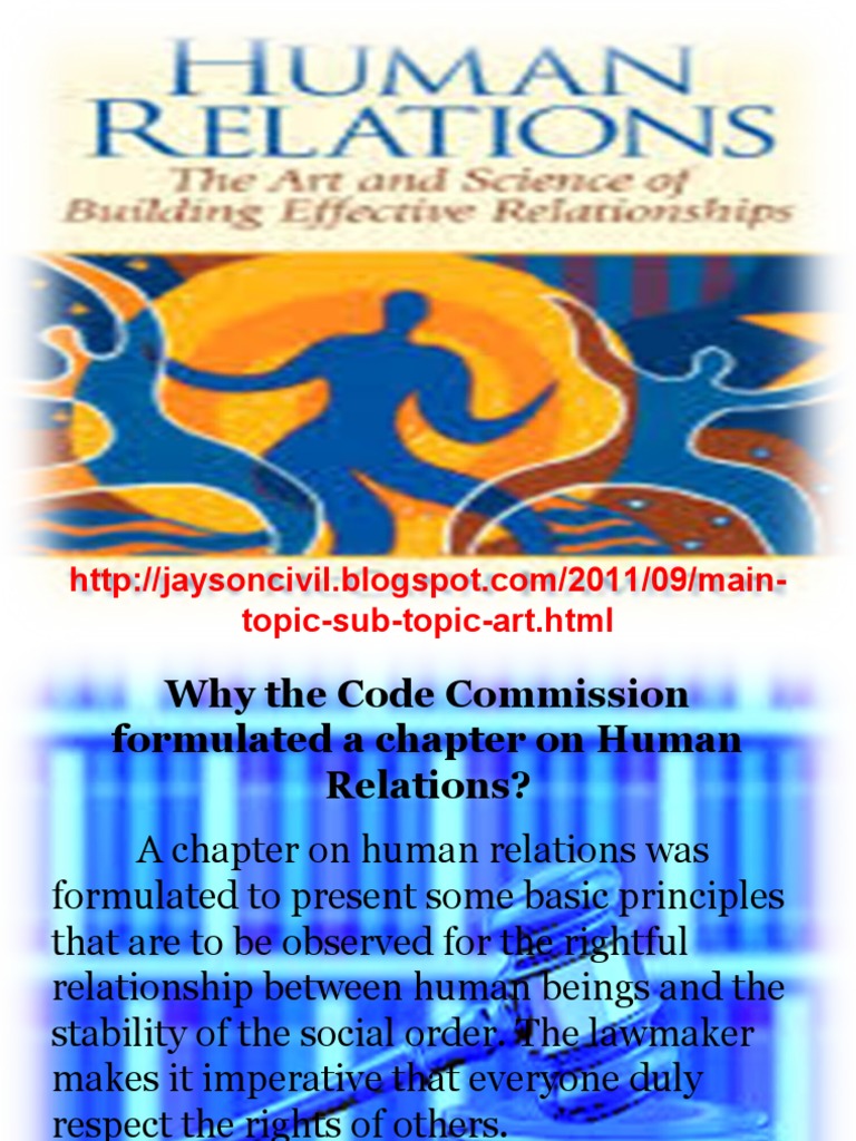 Human Relations | PDF | Law