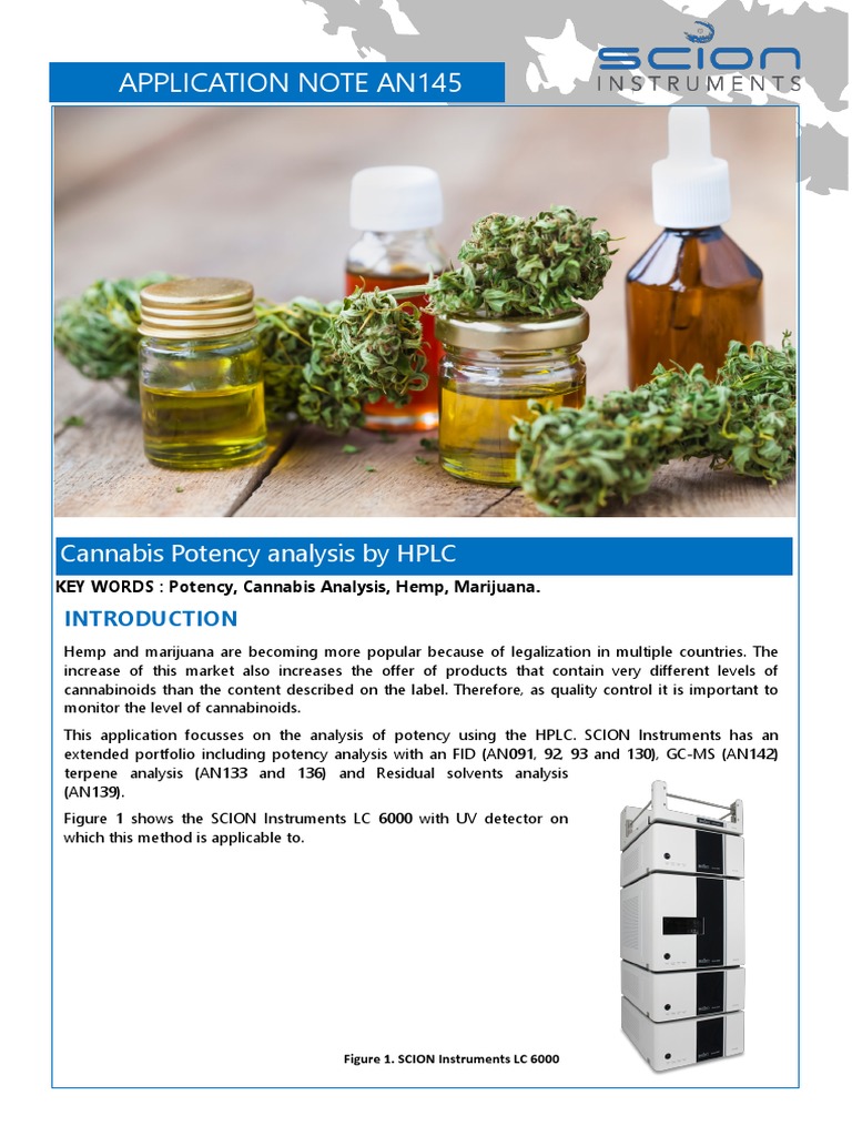 AN145 Cannabis Potency Analysis by HPLC | PDF | High Performance Liquid ...