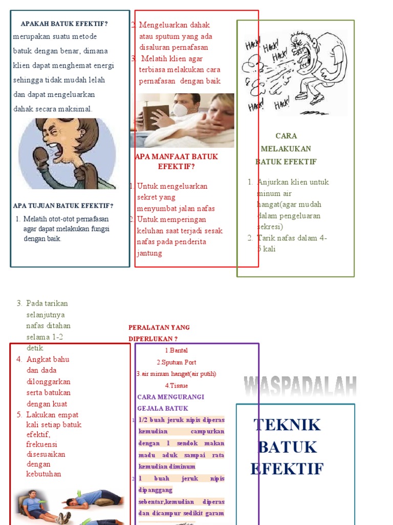 Leaflet Batuk Efektif | PDF