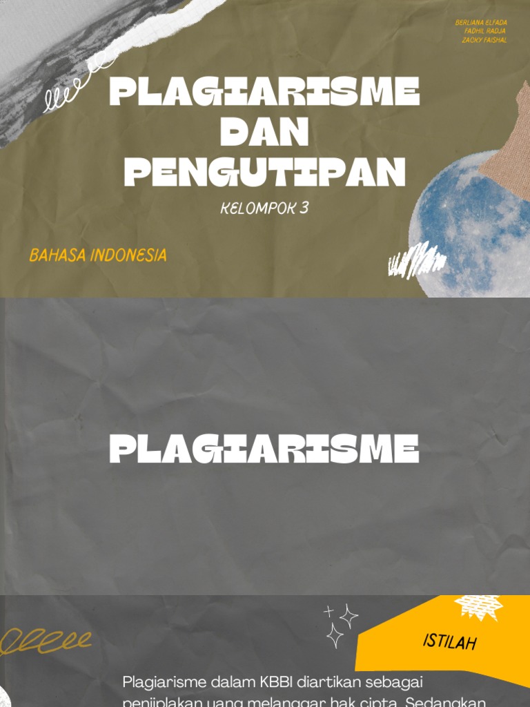 PLAGIARISME Dan Pengutipan | PDF