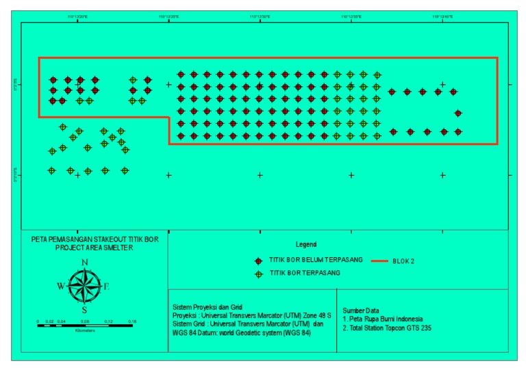 Peta Titik Bor | PDF | Geometri Analitik | Survei