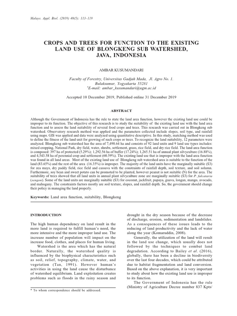 Jurnal Bu Ambar - MAB | PDF | Perennial Plant | Soil