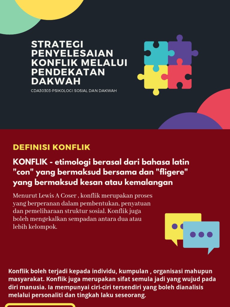 Strategi Penyelesaian Konflik Melalui Pendekatan Dakwah | PDF