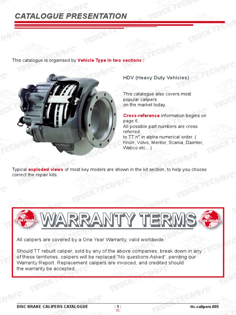 Catalogue Presentation: Vehicle Type in Two Sections | PDF | Motor ...