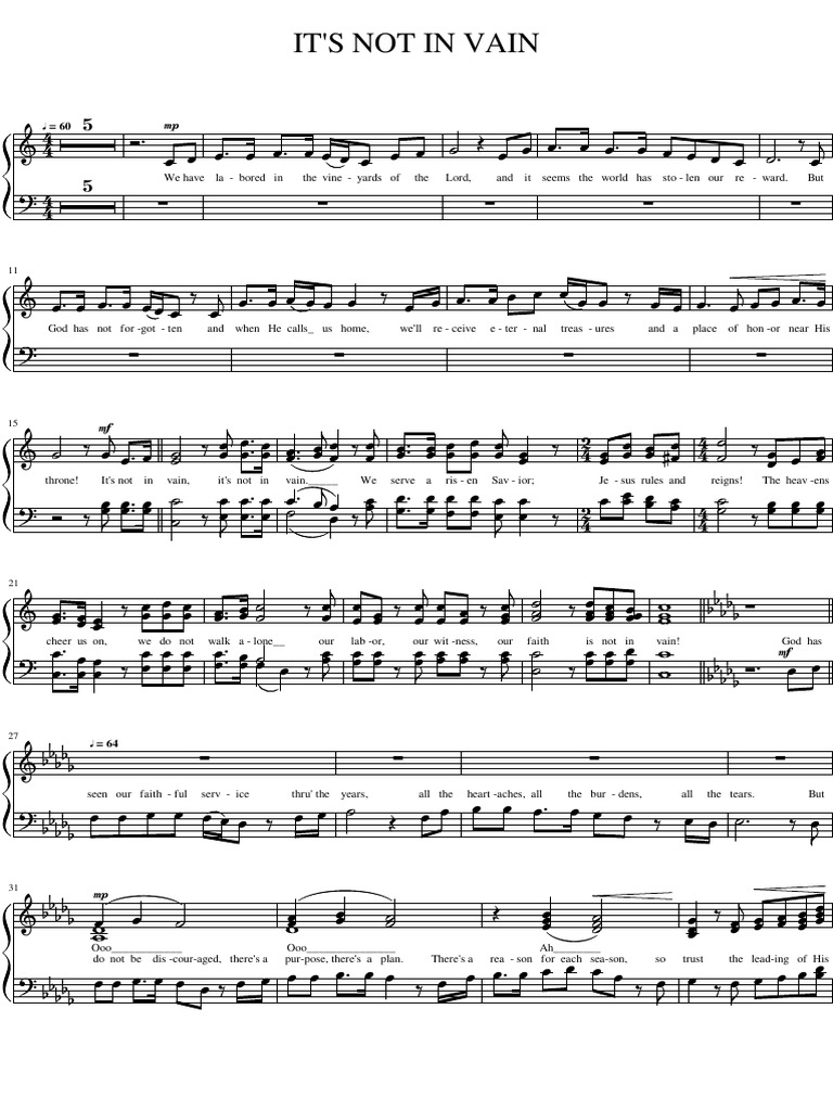 It's Not in Vain | PDF