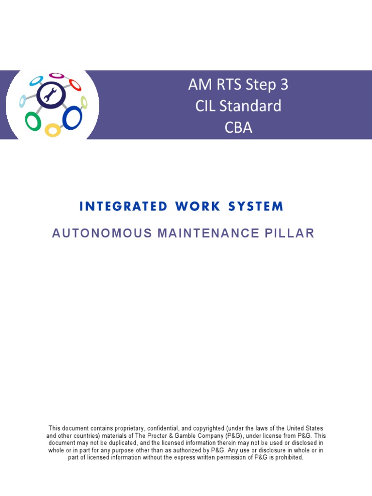 Am Rts Step 3 CIL Standard CBA: Autonomous Maintenance Pillar | PDF ...