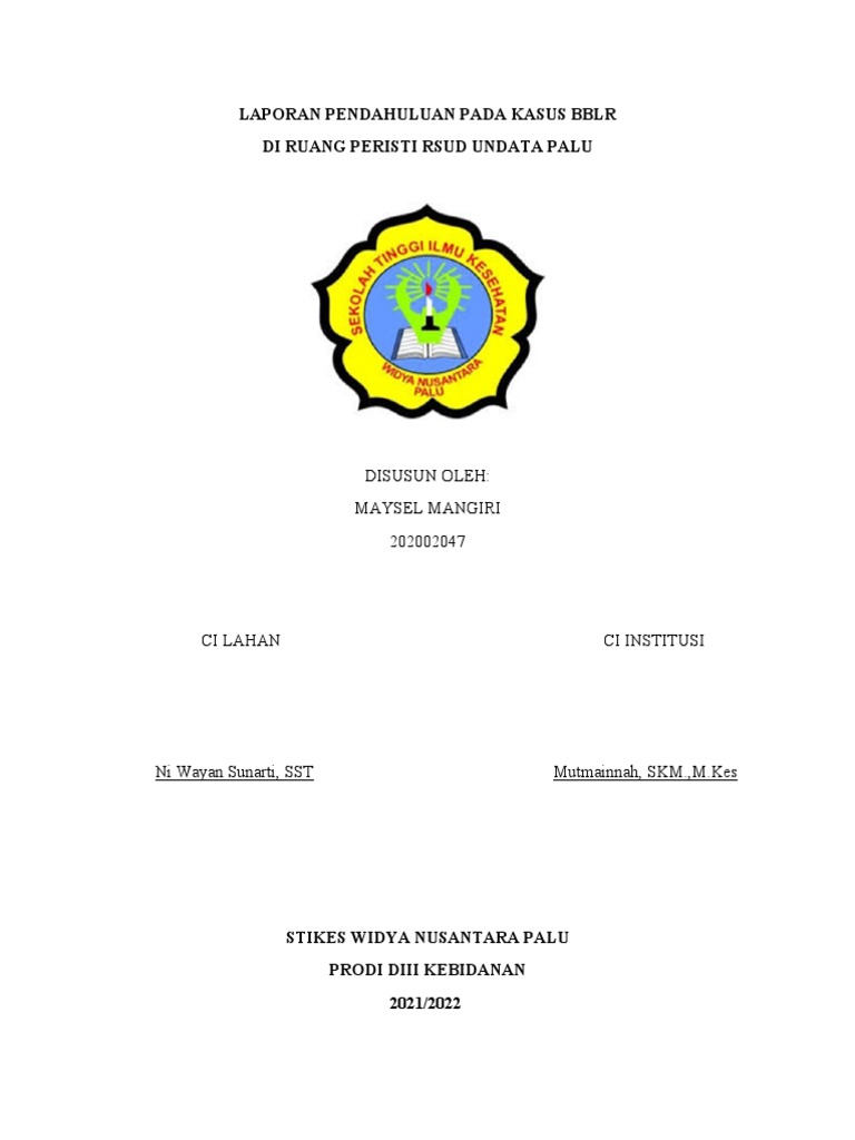 Laporan Pendahuluan Pada Kasus BBLR | PDF