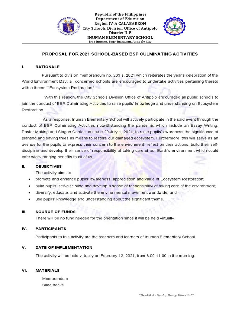 Inuman Elementary School | PDF | Natural Environment