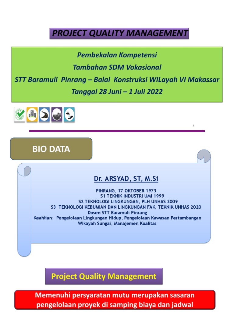 Materi 5 - Quality Control Pada Pekerjaan Konstruksi | PDF