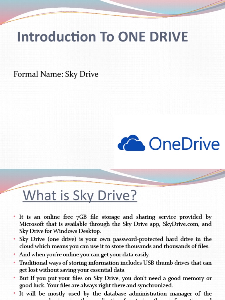 Introduction to OneDrive Storage | PDF | Computer File | System Software