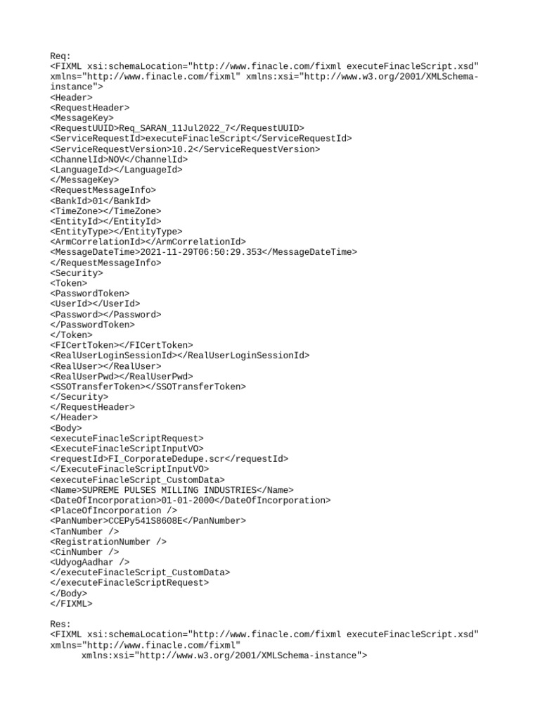 Req Res CorporateDedupe | PDF