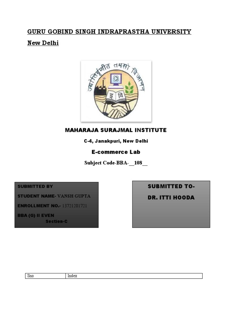 Vansh Gupta E-Comm Lab File | PDF | Html Element | Hyperlink