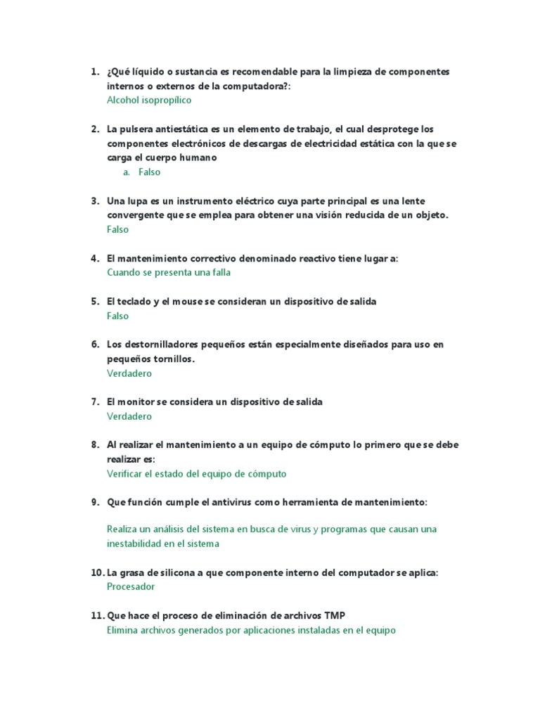 Procesos de Soporte Tecnico para El Mantenimiento de Equipos de Computo | PDF