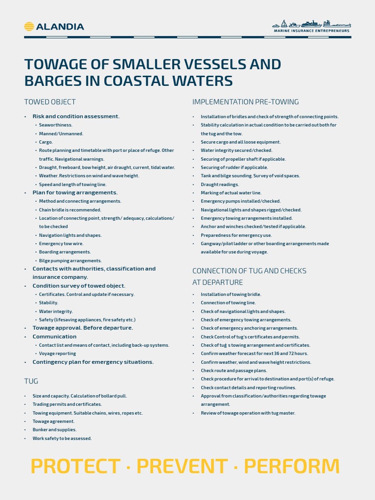 tug-boats-checklist | PDF | Tugboat | Water Transport