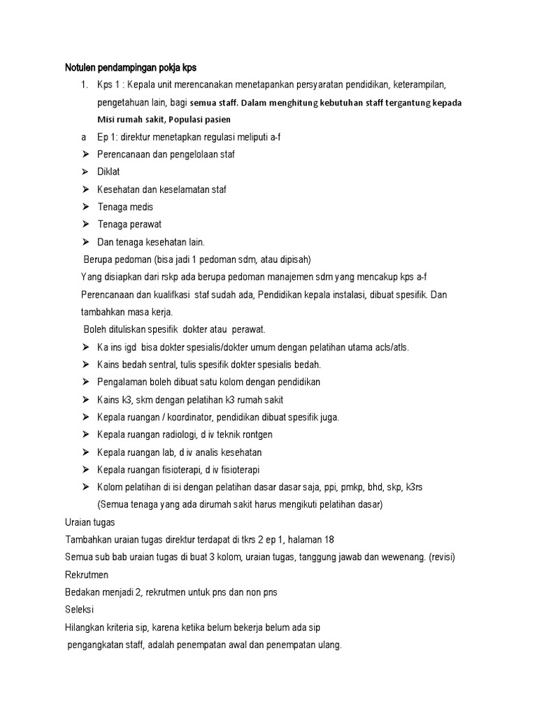 Notulen Pendampingan Pokja Kps | PDF | Karier & Perkembangan