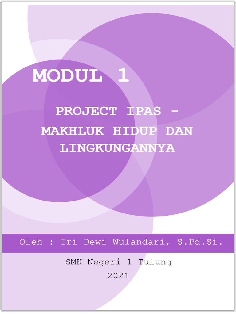 MODUL 1 PROJECT IPAS - MAKHLUK HIDUP DAN LINGKUNGANNYA. Oleh - Tri Dewi ...