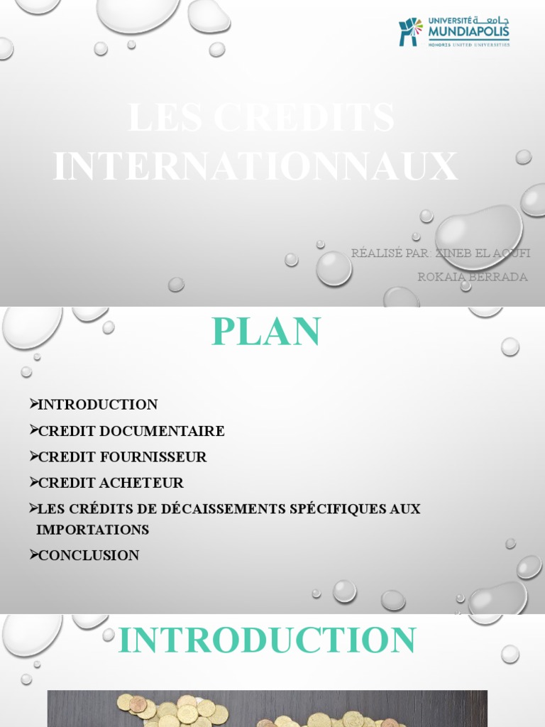 Le Crédit Documentaire | PDF | Lettre de crédit | Bancaire