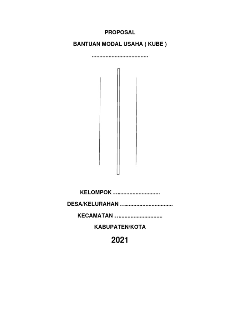 Contoh Proposal Kube | PDF