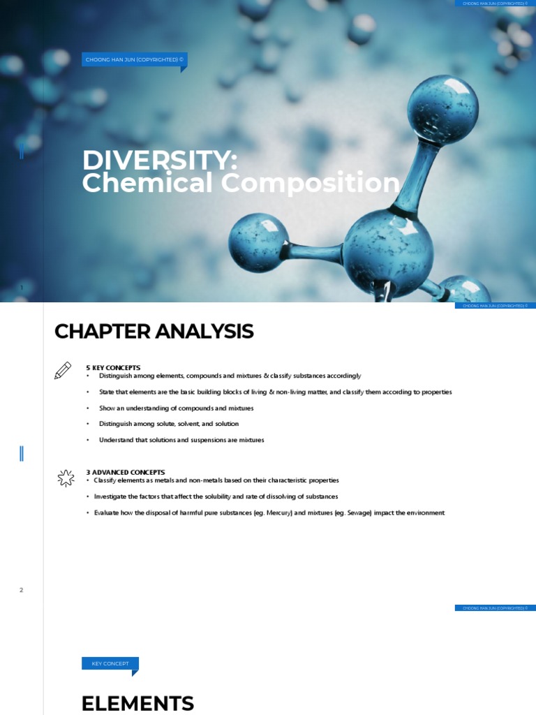 (SCI) Chapter 3 - Chemical Composition | PDF | Chemical Substances ...
