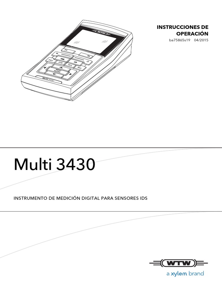 Multi 3430 | PDF | Calibración | Sensor