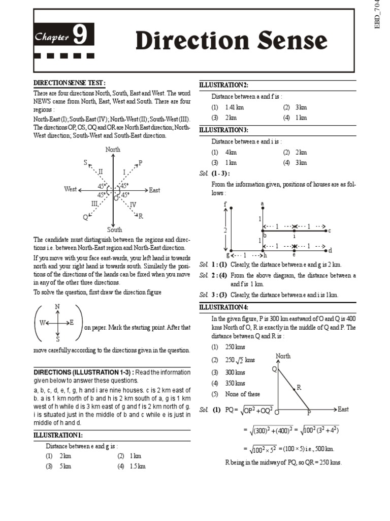 Direction Sense | PDF