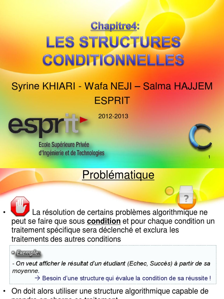 Structures Conditionnelles en Langage C | PDF | C (Langage de ...