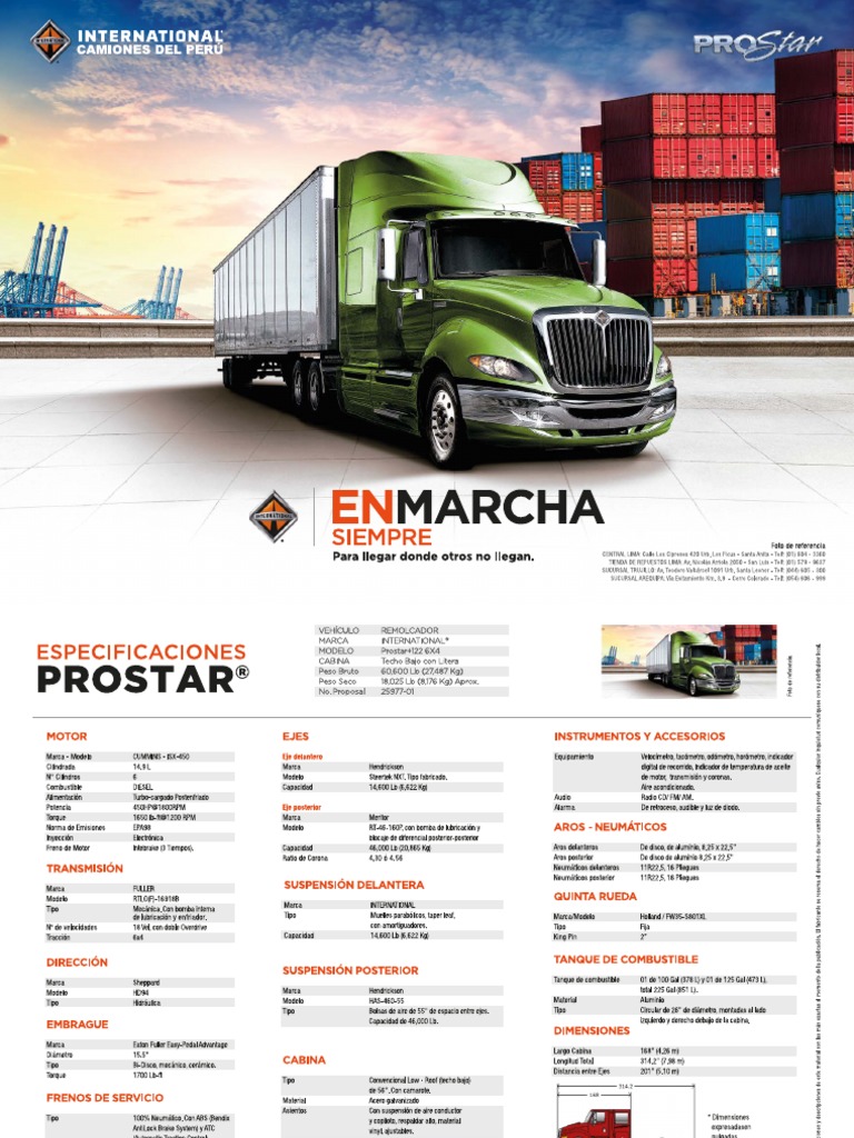 Ficha Tecnica Inter ProStar | PDF
