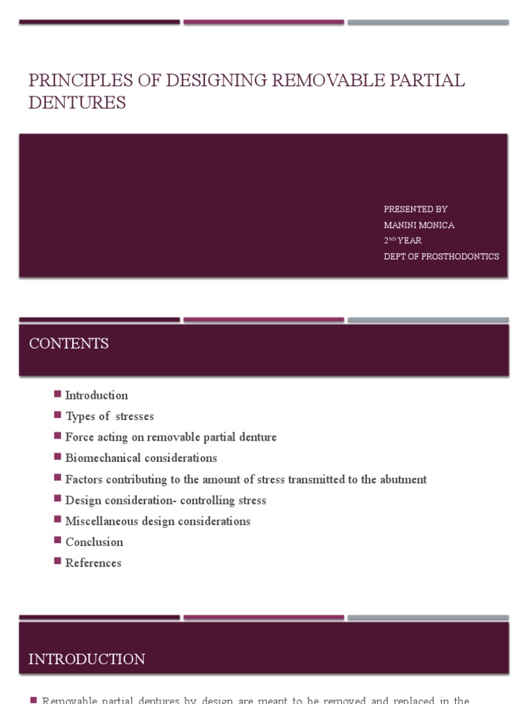 Principles of RPD Design Explained | PDF | Dentures | Dentistry Branches