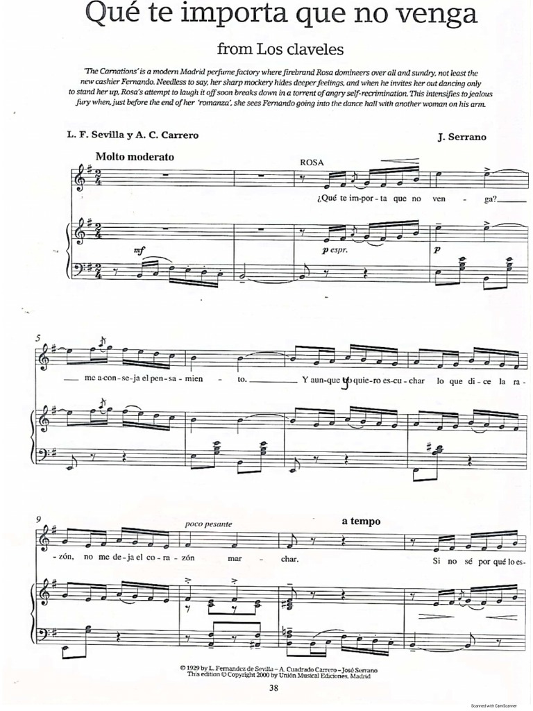 Qué Te Importa Que No Venga | PDF