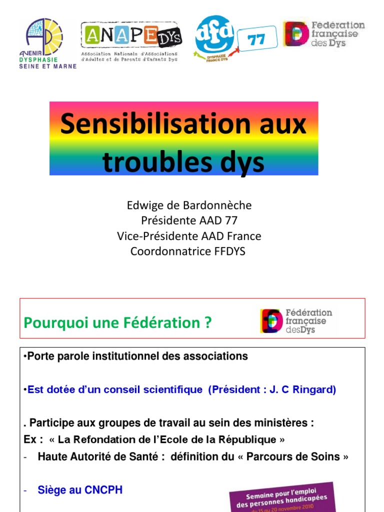 Sensibilisation Troubles Dys | PDF | Neuroscience | Linguistique