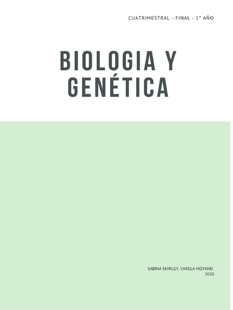 Biología Celular y Genética | PDF | Mitosis | Mitosis