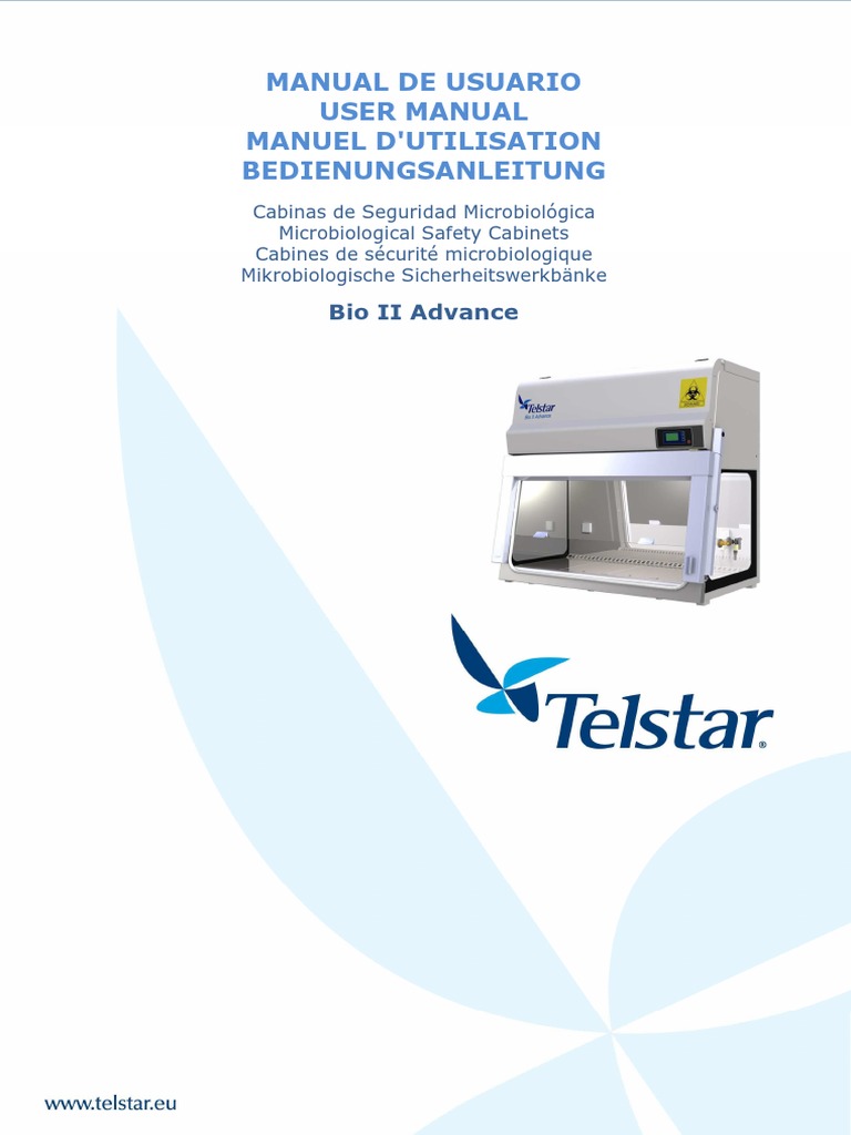 Manual Usuario Cabina Bio II Advance | PDF | Contraseña