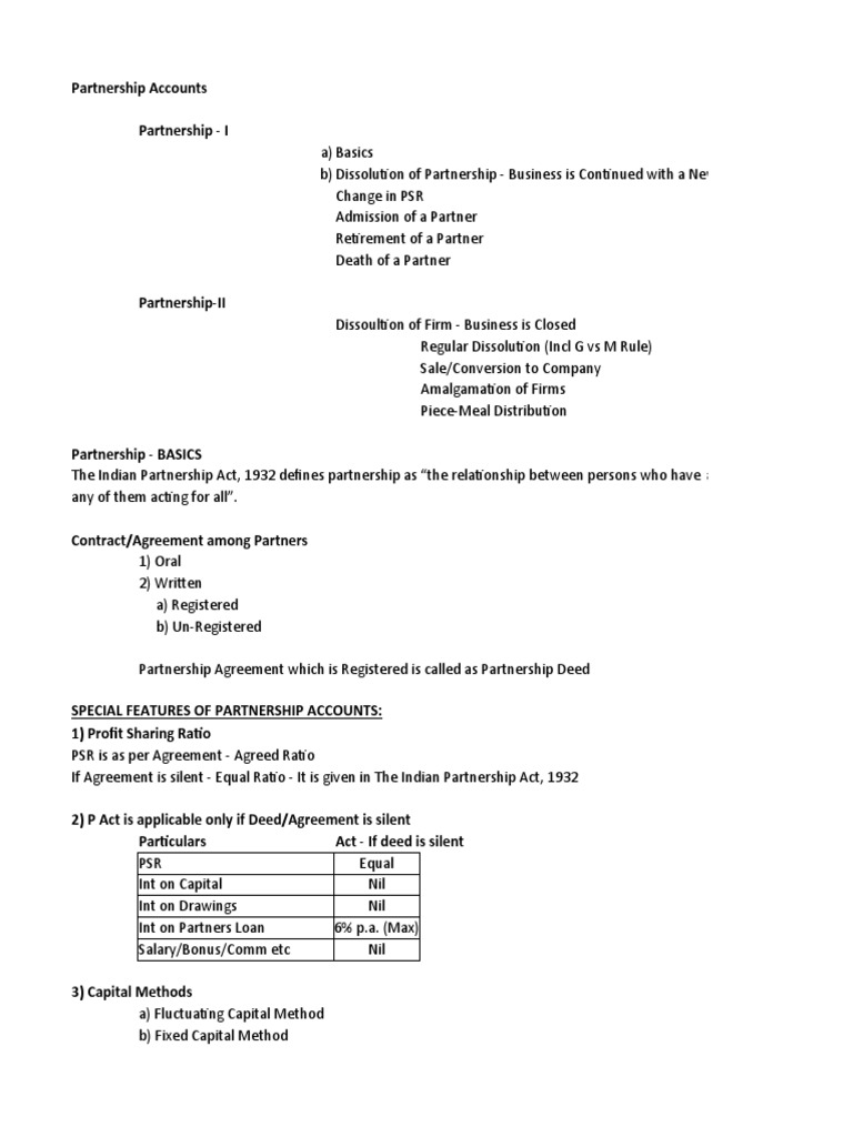 Partnership Accounts. | PDF | Partnership | Goodwill (Accounting)