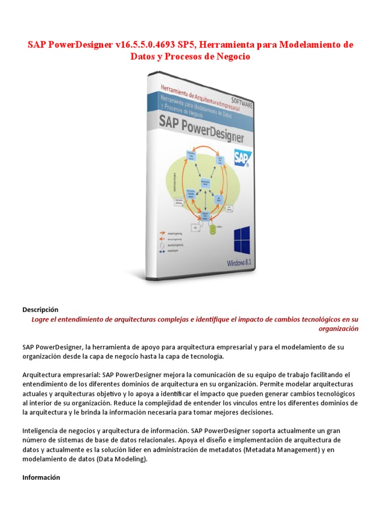 SAP PowerDesigner v16 | Descargar gratis PDF | Procesos de negocio ...