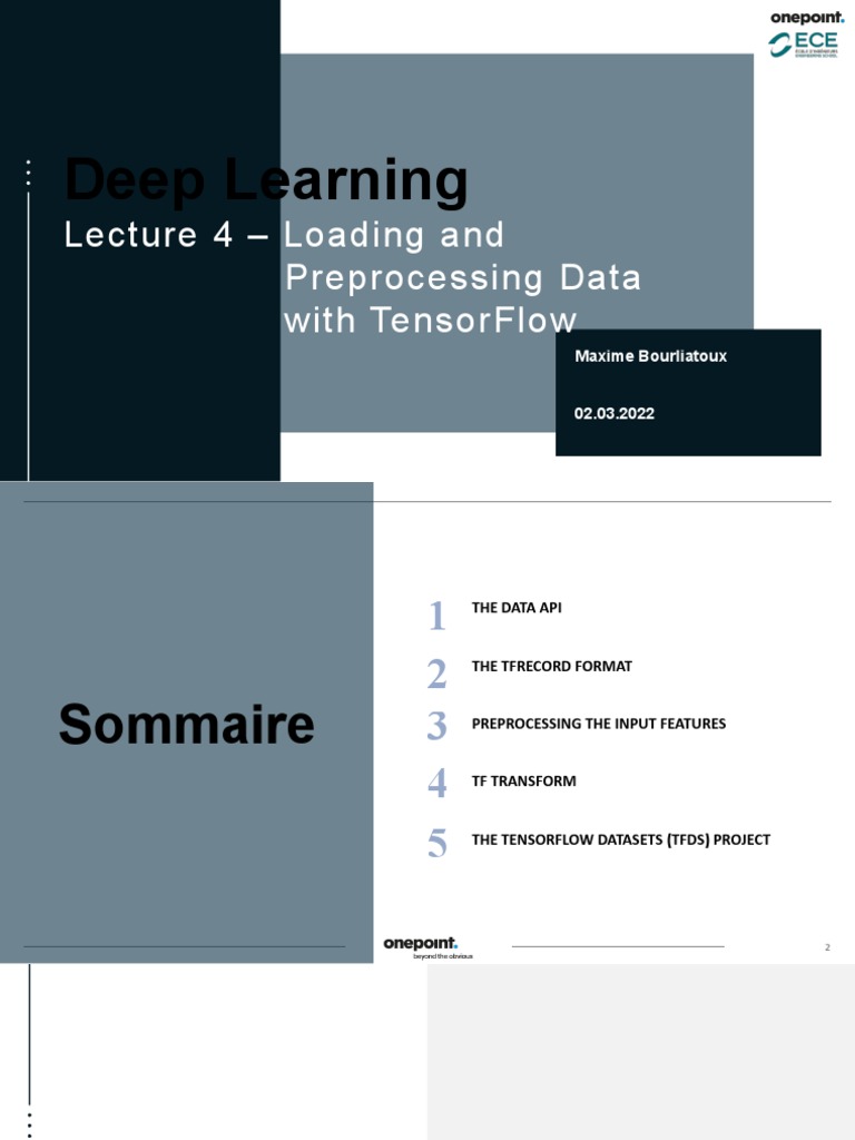 Preprocessing And Loading Data For Deep Learning With Tensorflow Pdf