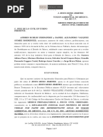 Escrito Solicitando Cause Ejecutoria Sentencia | PDF