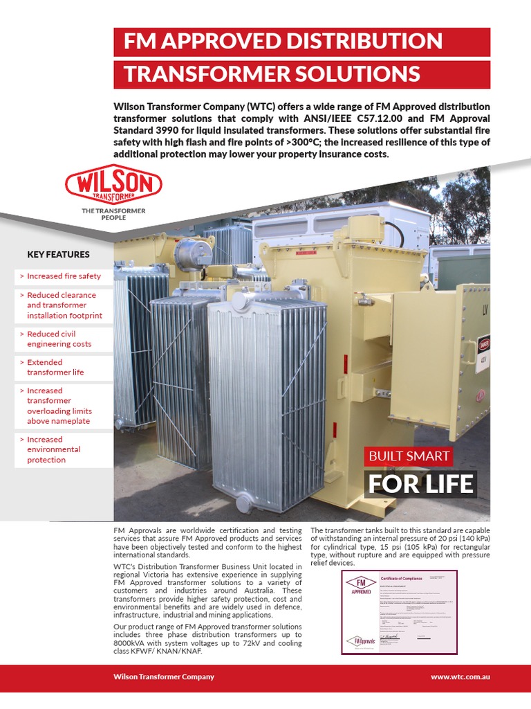 FM Approved Distribution Transformer Solutions: For Life | PDF ...