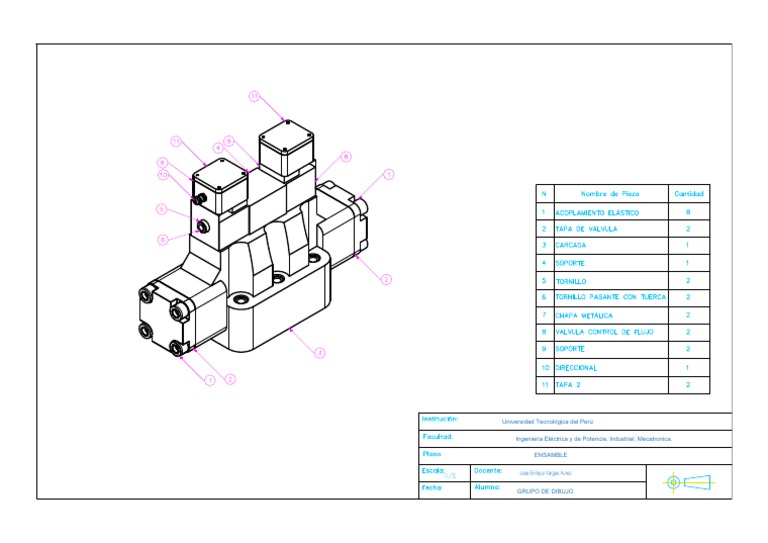 Proyecto Final Utp-Plano Ensamble | PDF