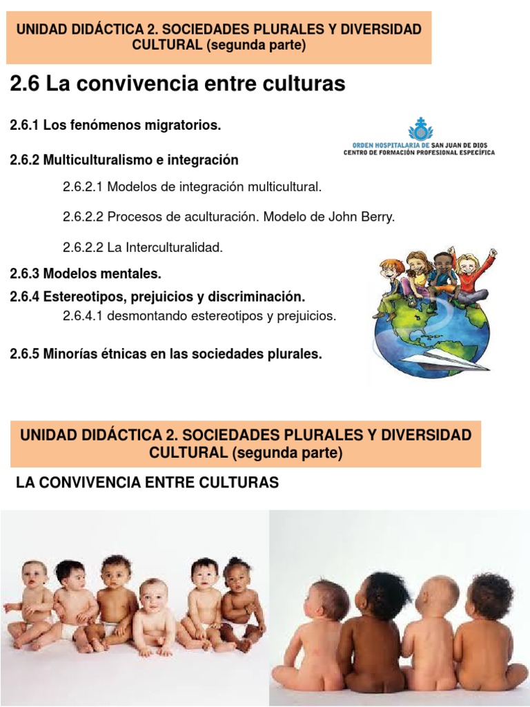 UD 2 2 Convivencia Culturas | PDF | Estereotipos | Discriminación