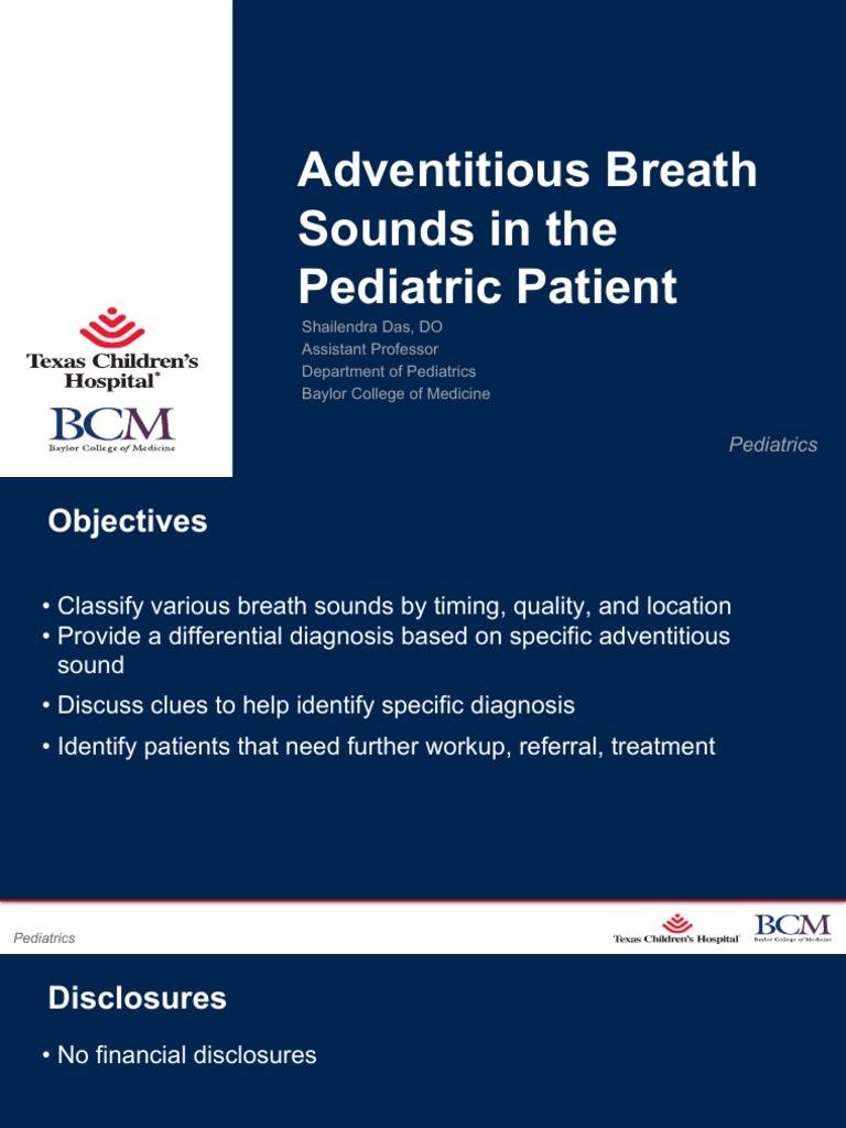 Adventitious Breath Sounds | PDF | Asthma | Cough