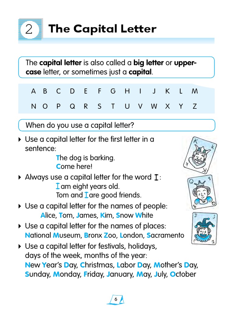 The Capital Letter: Capital Letter Is Also Called A Big Letter or Upper ...