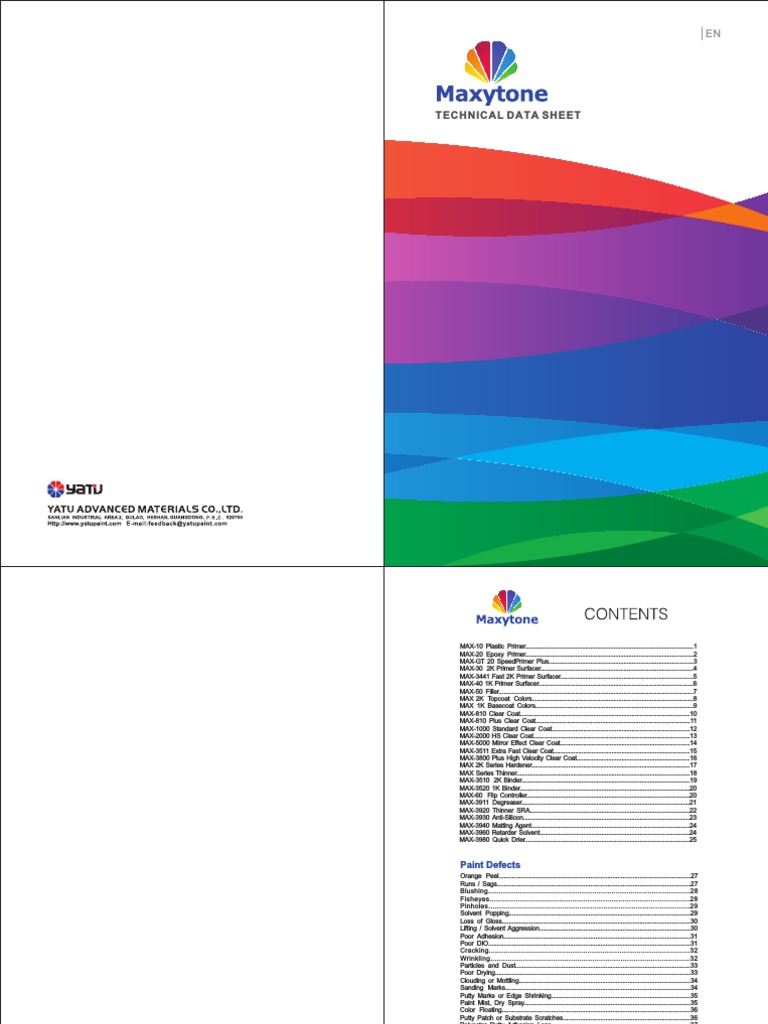 Maxytone TDS en | PDF | Paint | Conservation And Restoration Materials