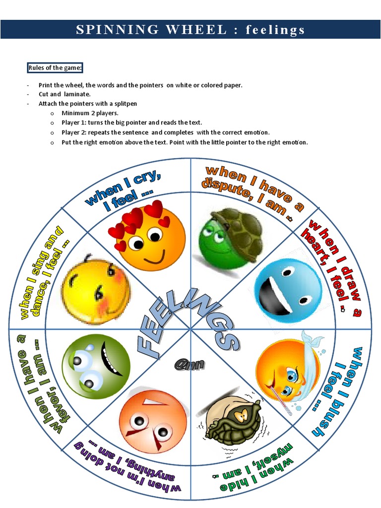 Spinning Wheel Feelings 1 Games - 18919 | PDF
