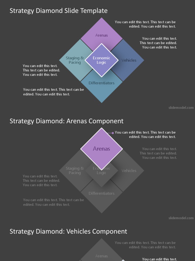 03 Strategy Diamond Powerpoint Template | PDF | Software | Computing