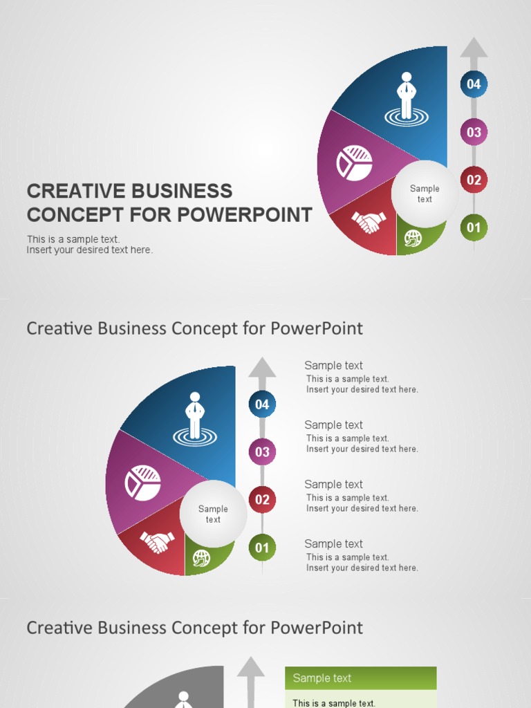 Creative Business Concept For Powerpoint: This Is A Sample Text. Insert ...