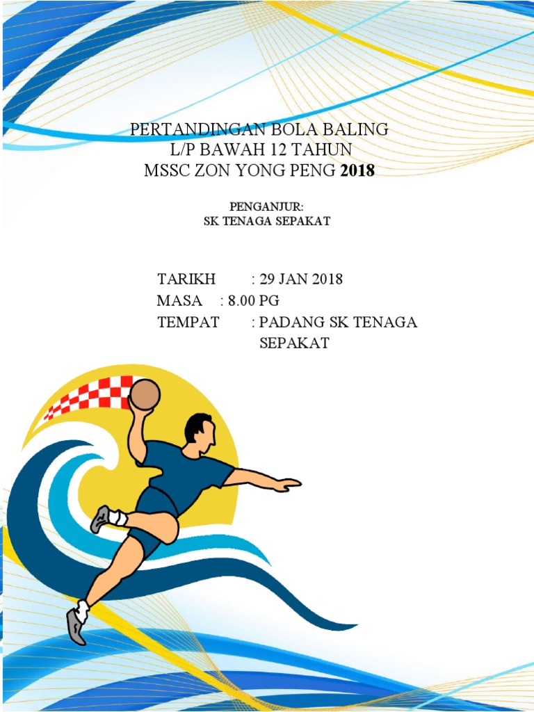 Buku Program Pertandingan Bola Baling 2018 | PDF