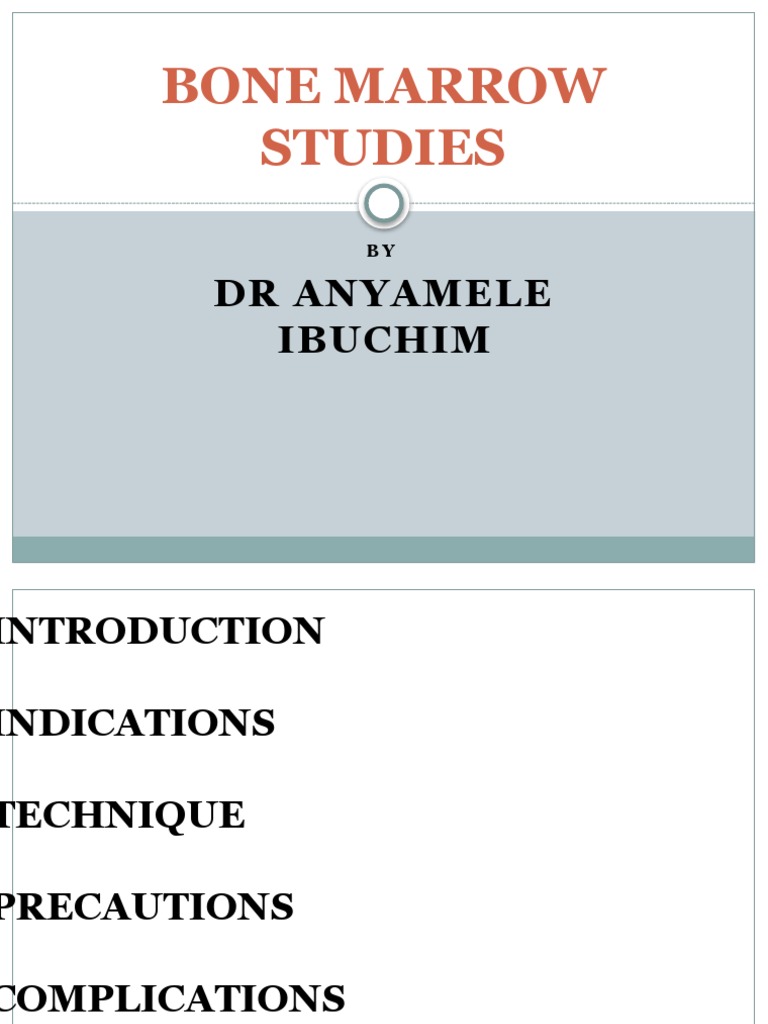Bone Marrow Studies Guide by Dr Ibuchim | PDF | Bone Marrow | Diseases ...