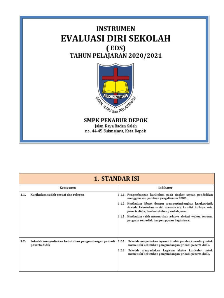 Eds - SMPK Penabur Depok - Fix | PDF