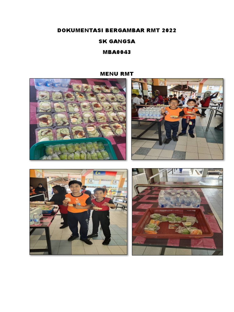 Dokumentasi Bergambar RMT 2022 | PDF