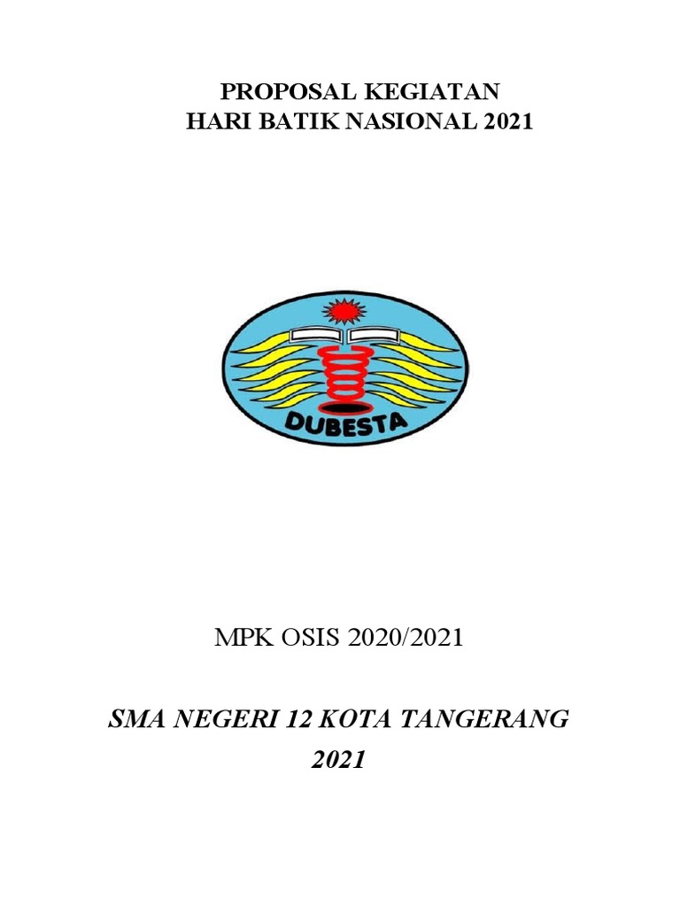 Proposal Hari Batik 2021 | PDF